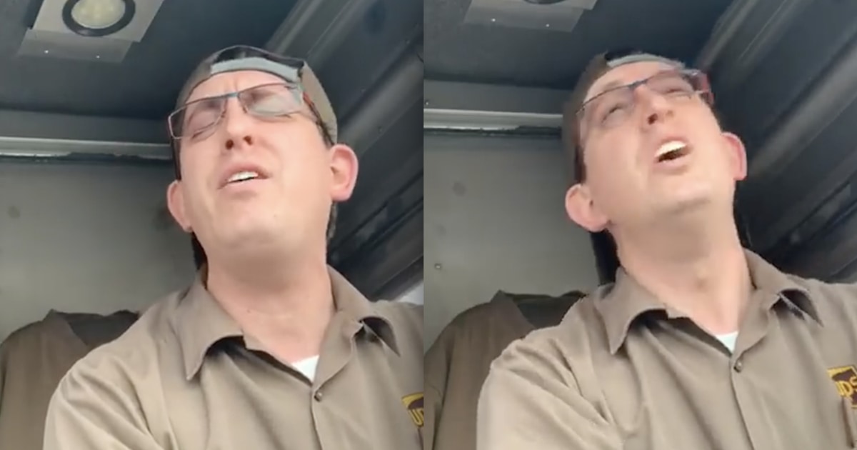 UPS driver spreads joy by singing in uplifting viral video