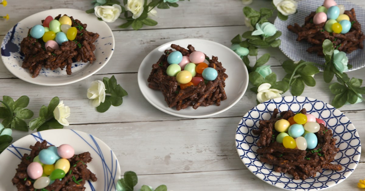 easter chocolate nests