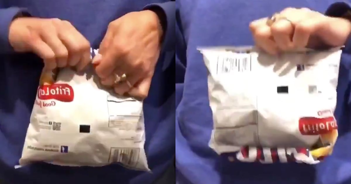 This video of a potato chip bag-sealing trick has over 10 million views