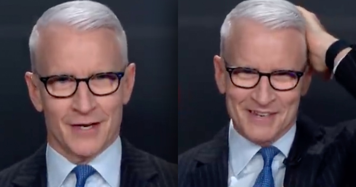 Anderson Cooper tried to cut his own hair — and it didn’t go as planned