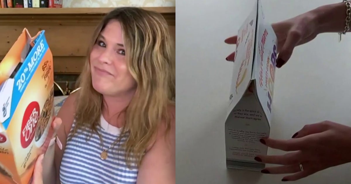 cereal box life hack