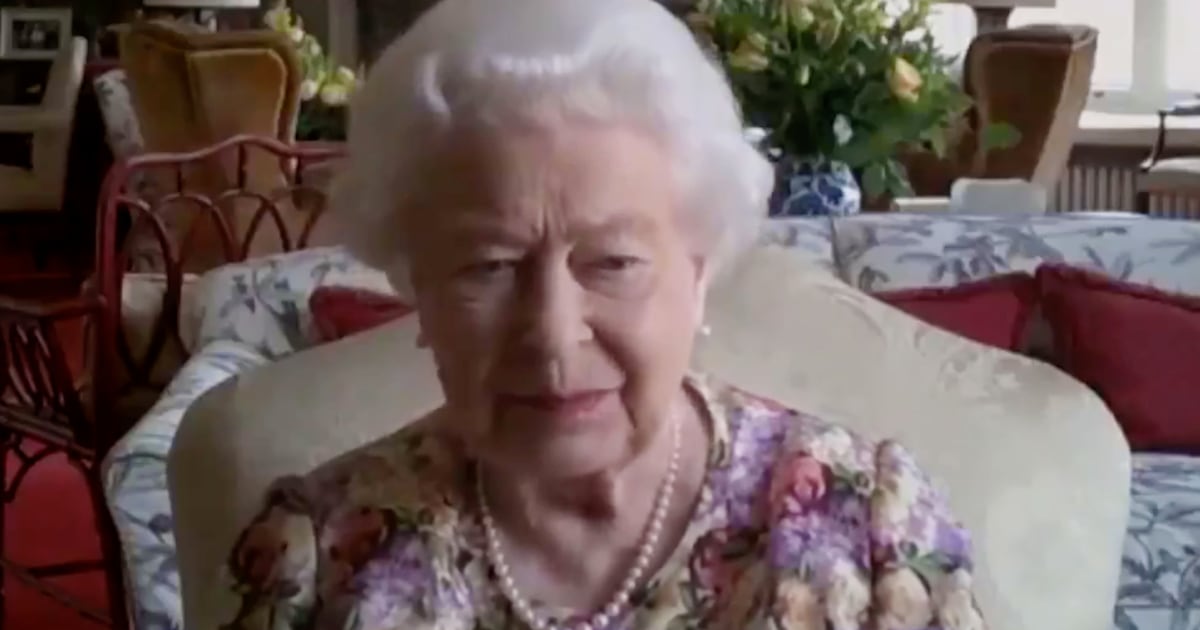 Queen Elizabeth II takes part in her 1st public video call