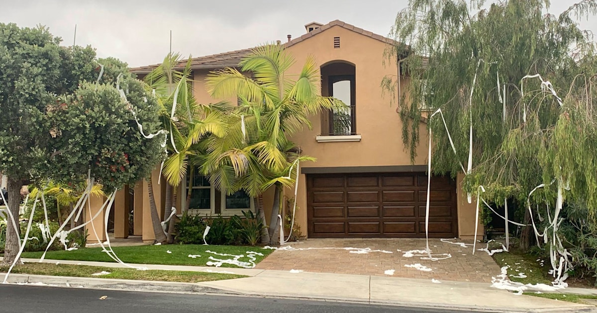 Dad thanks teens who toilet-papered house in fun prank