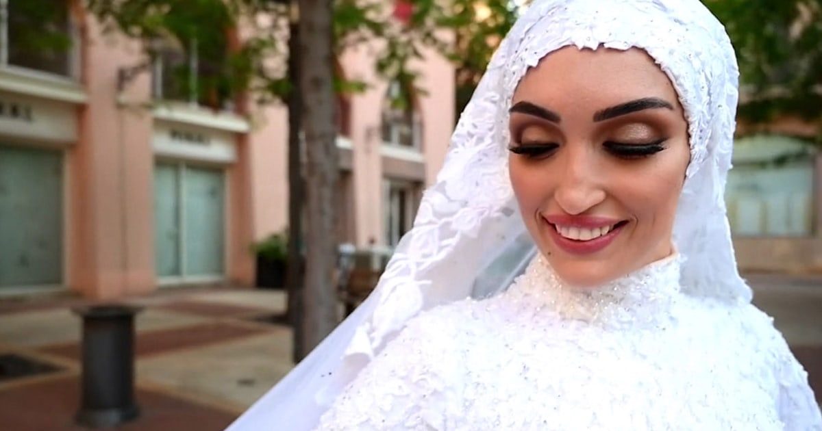 Beirut explosion: Bride's wedding video cut short by blast