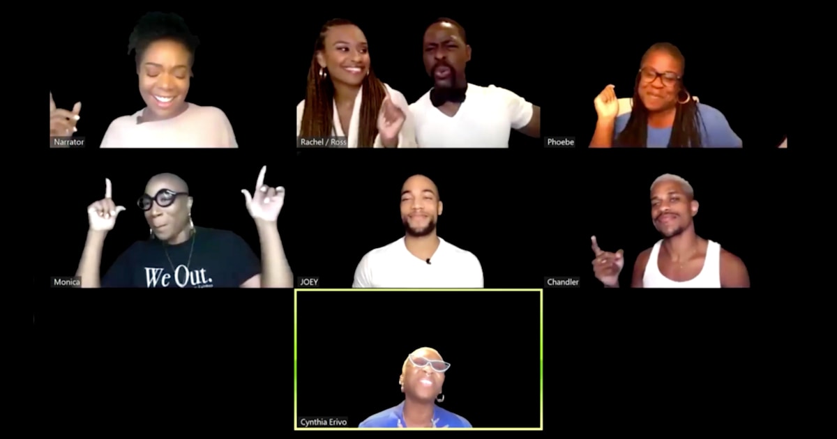 See all-Black cast re-create classic 'Friends' episode