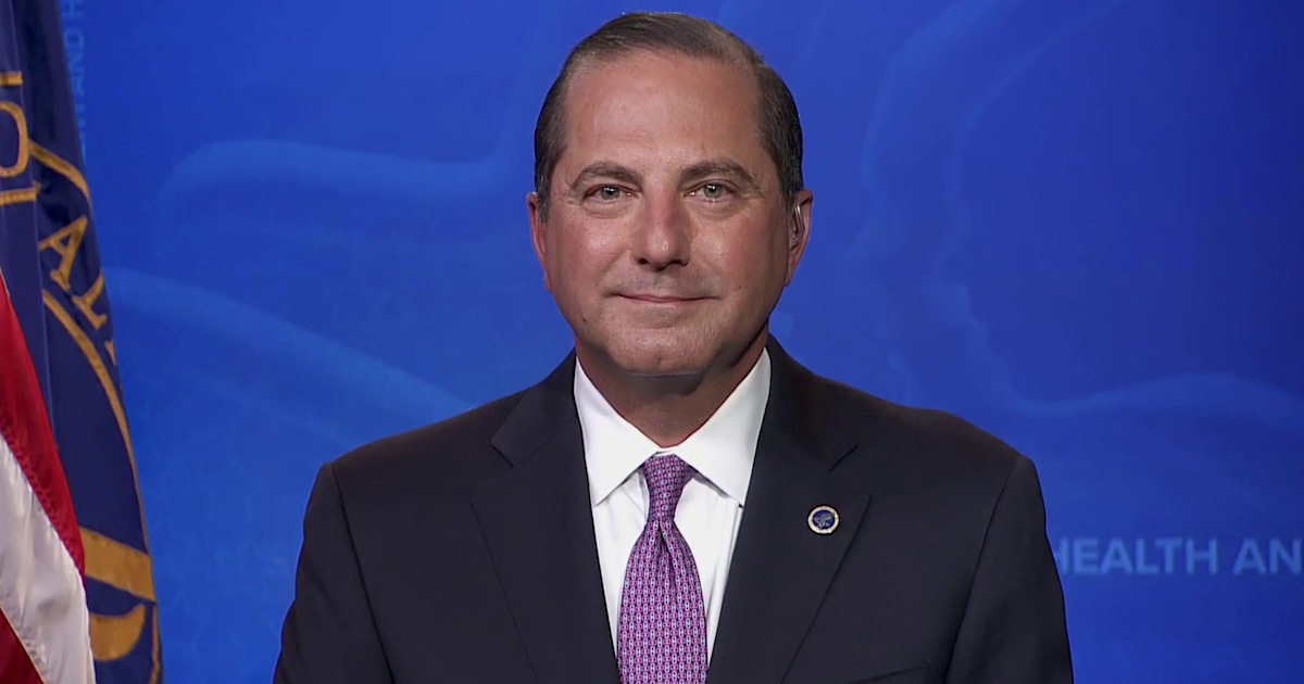Alex Azar says 'politics will play no role' in vaccine approval