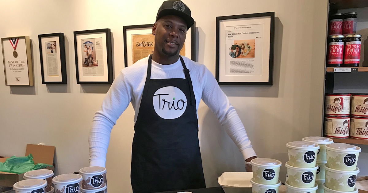 Trio's Louis Hunter is fighting for Black lives with plant-based food