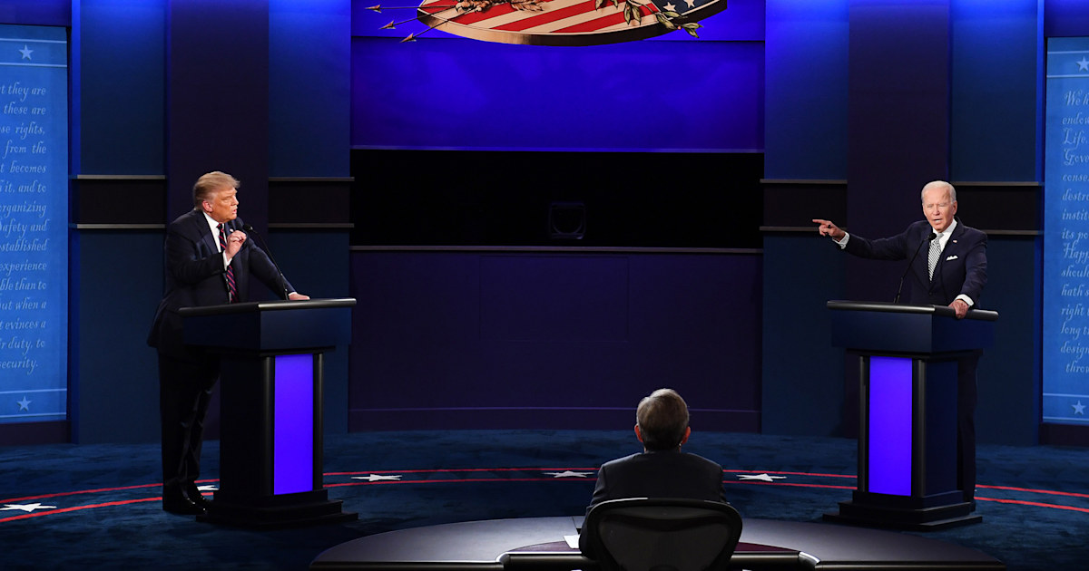 Trump's, Biden's mics will be muted for parts of final presidential debate
