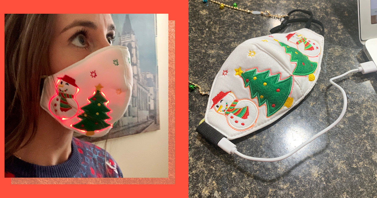 This light-up Christmas mask is the best holiday face mask