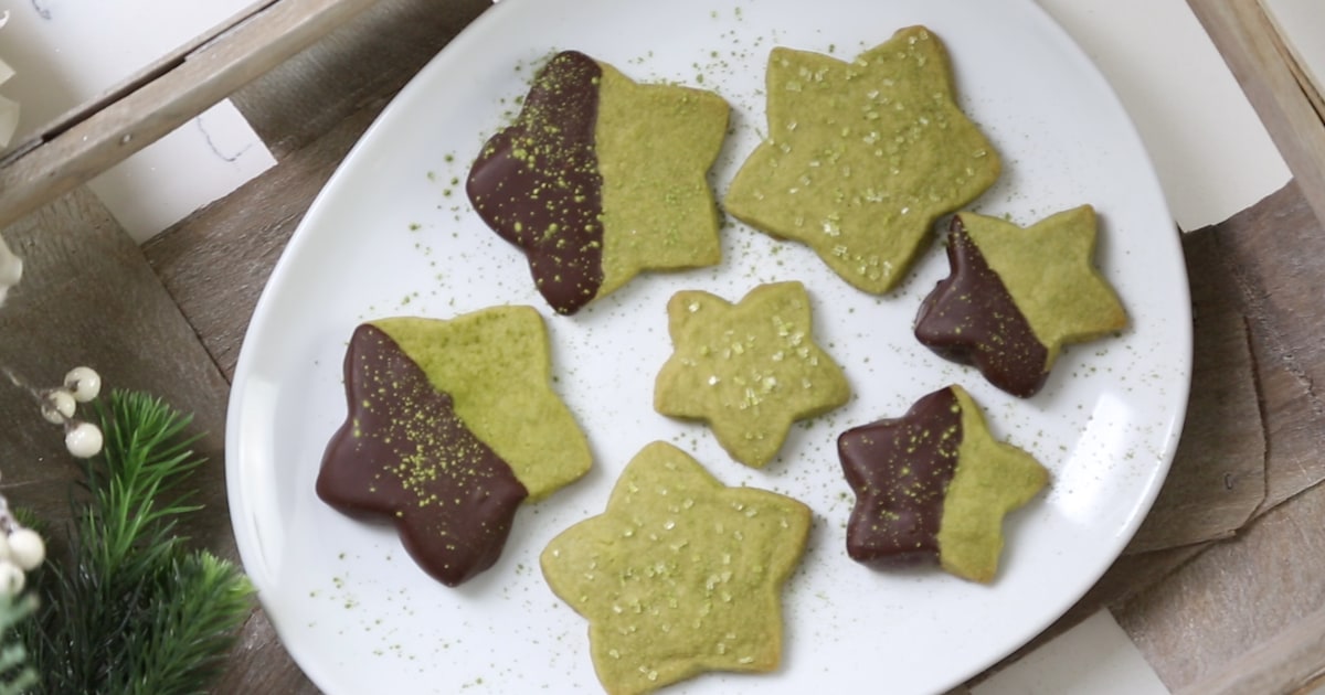 Matcha Shortbread Cookies Recipe