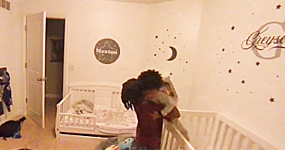 Baby monitor shows boy comforting his baby brother at 3 a.m.