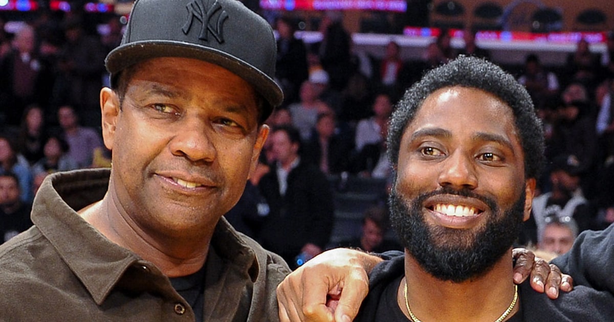 Denzel Washington tears up over praise from son John David