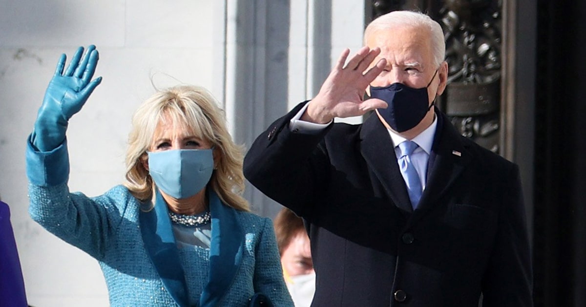 Jill Biden's Inauguration Day outfit is an ocean blue coat and dress by ...