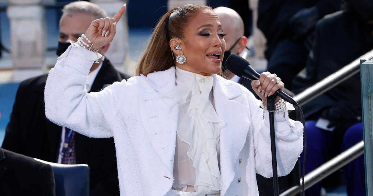 J.Lo gives moving rendition of 'This Land Is Your Land' at Biden's ...