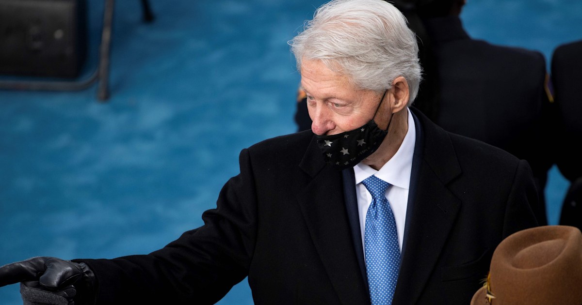 Why should masks cover your nose? Bill Clinton lets mask slip at ...