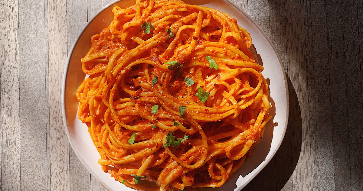 Roasted Red Pepper Pasta Recipe