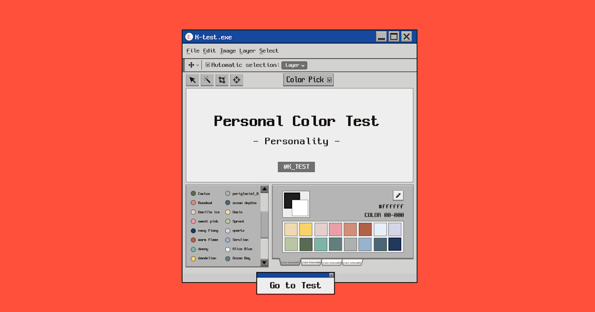 TikTok users are taking a color personality test