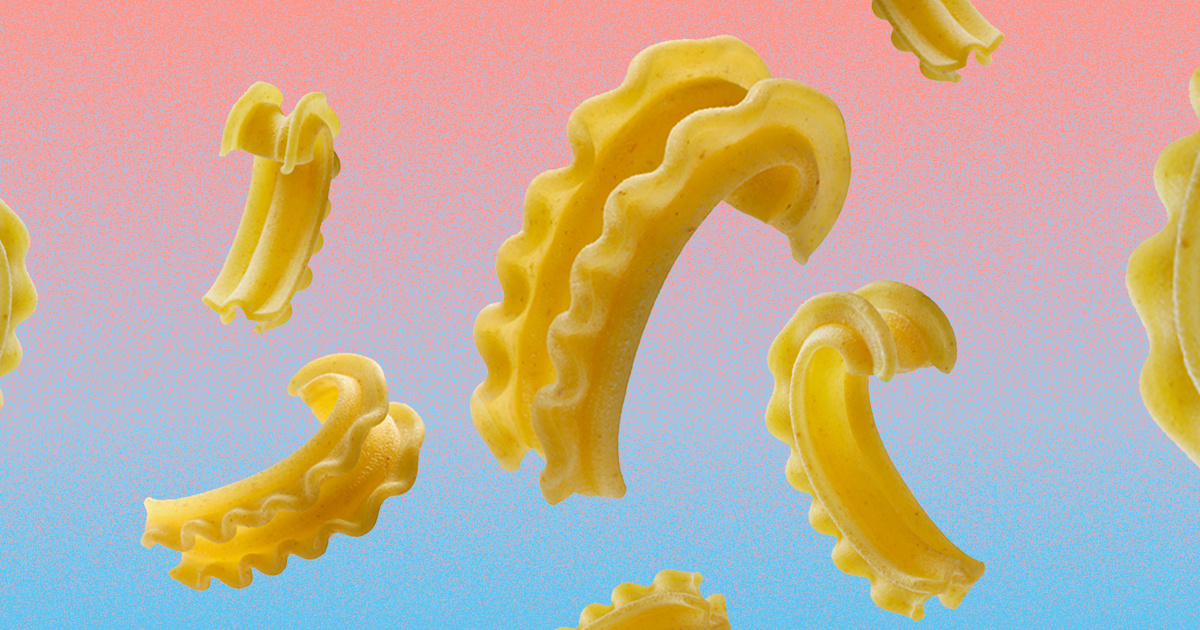 fancy shapes pasta