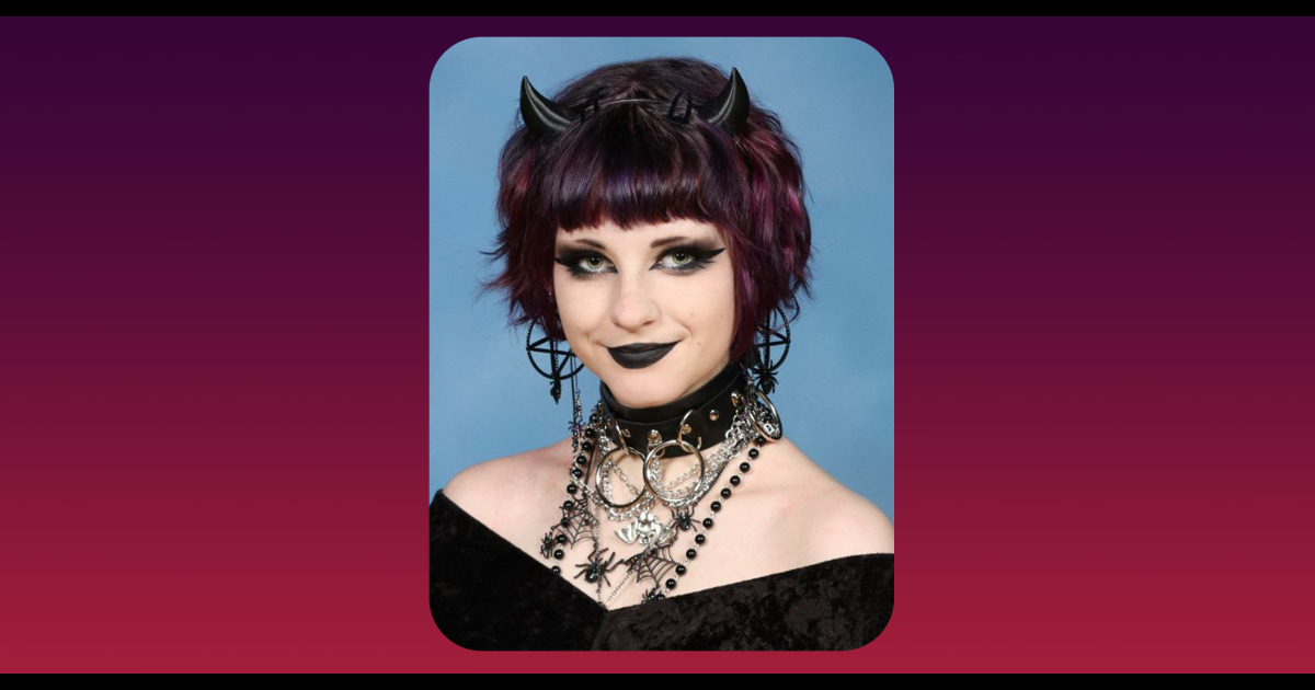 High school salutatorian's Goth yearbook photo goes viral