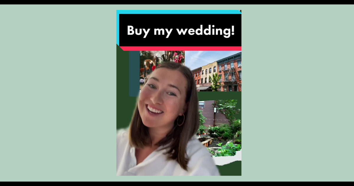 Mackenzie Newcomb is selling her wedding on TikTok