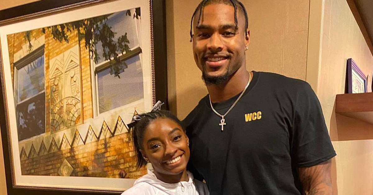 Simone Biles' boyfriend posts about watching her compete for 1st time