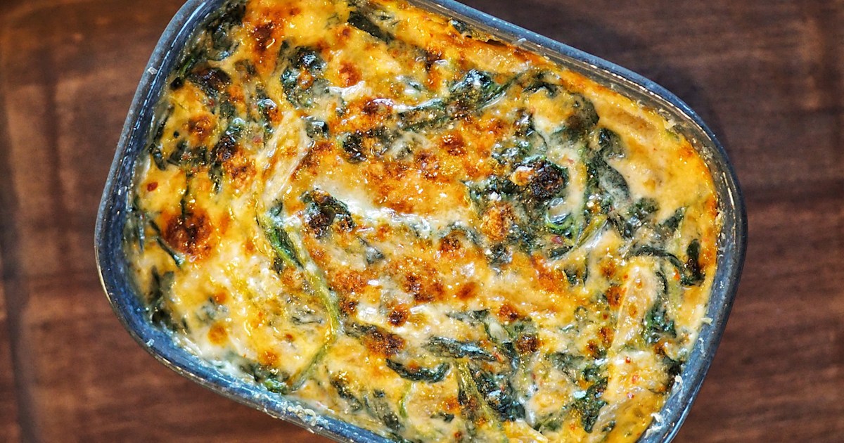 Kimchi Creamed Spinach Recipe