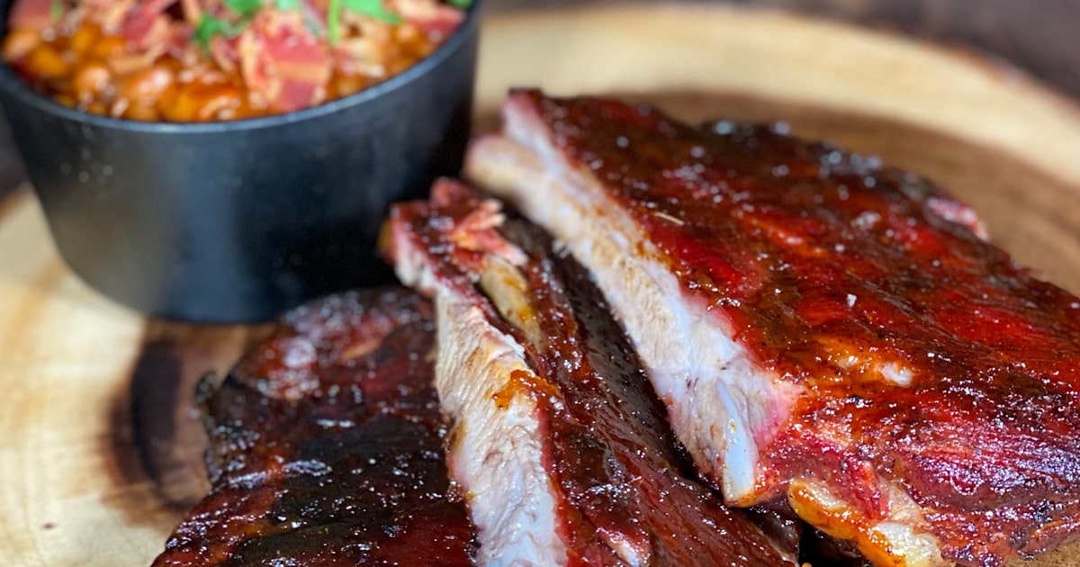 Peach-Glazed Barbecue Ribs Recipe