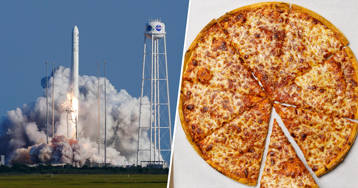 Pizza is delivered to astronauts aboard space station