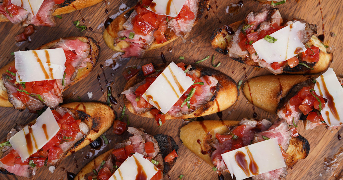 Kansas City Strip Steak Bruschetta Recipe
