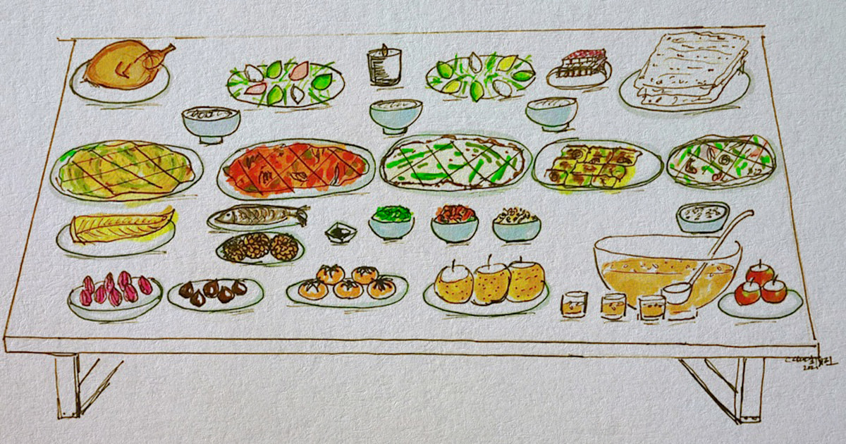 An illustrated guide to making scallion pancakes and more for Chuseok