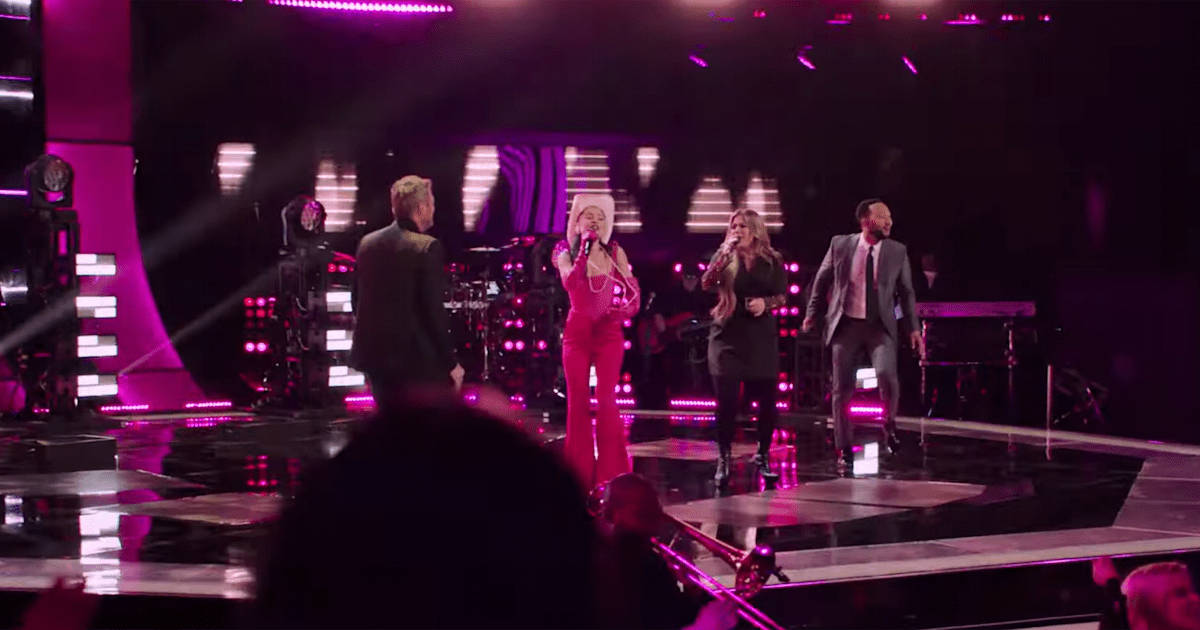 Kelly Clarkson, Ariana Grande and 'Voice' coaches absolutely rock ...