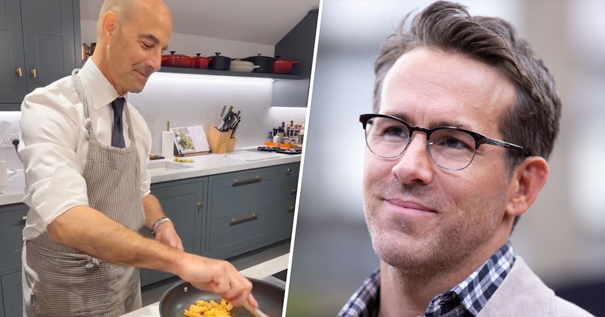 Ryan Reynolds calls Stanley Tucci a 'snack' in Instagram video