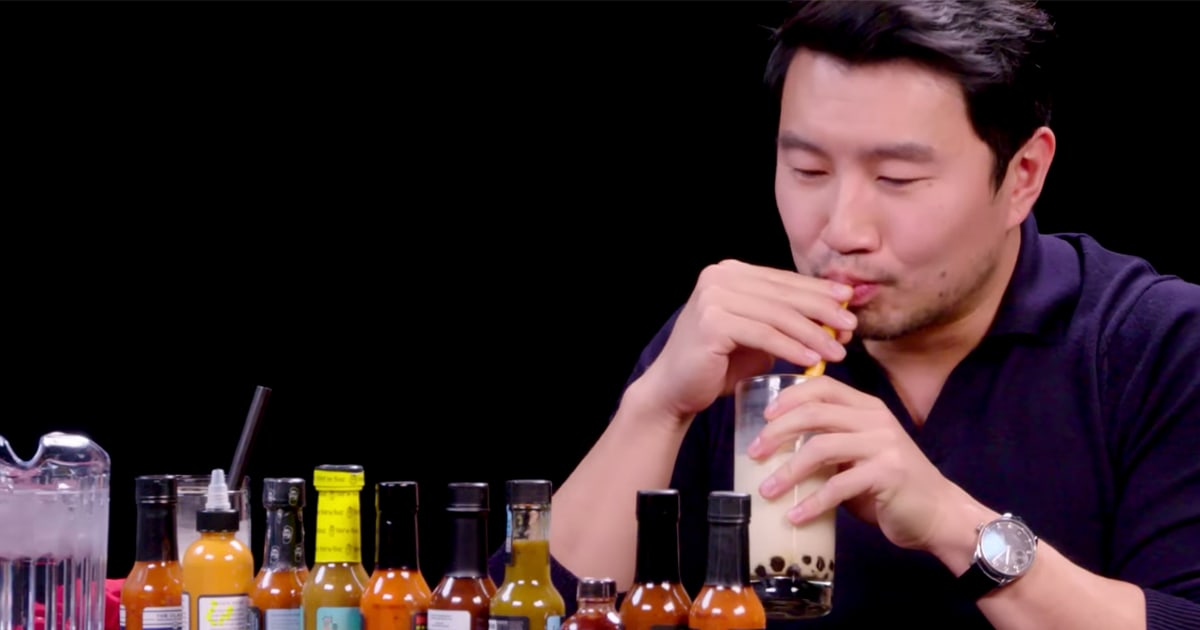 Simu Liu requested boba to help him eat spicy wings on 'Hot Ones'