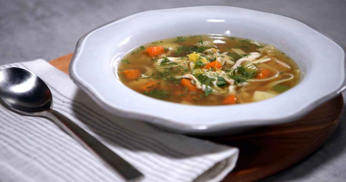 Saffron Chicken Noodle Soup Recipe