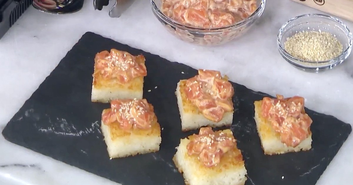 Siri Daly's Crispy Rice with Spicy Salmon Recipe