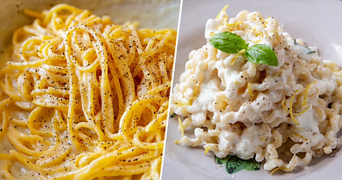 The Pasta Queen’s Cacio e Pepe and Lemon Ricotta Delight