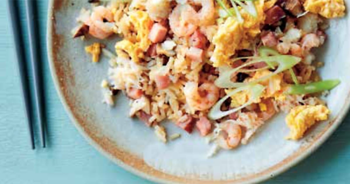 Cantonese-Style Ham and Egg Fried Rice Recipe