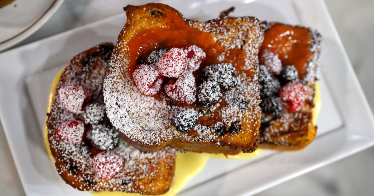 Tres Leche French Toast with Guava Puree and Vanilla Sauce Recipe