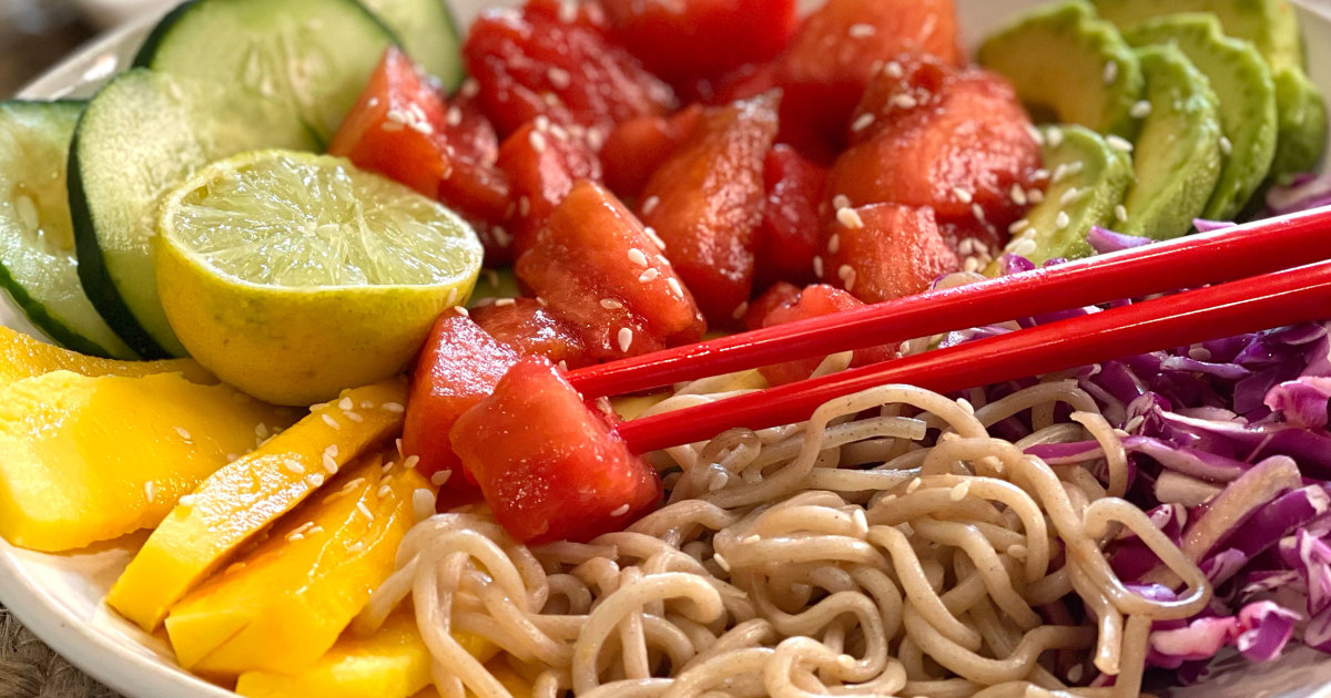 Sesame-Lime Watermelon 'Poke' Bowl Recipe