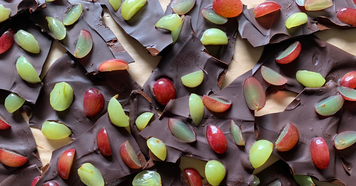 Chocolate-Grape Bark