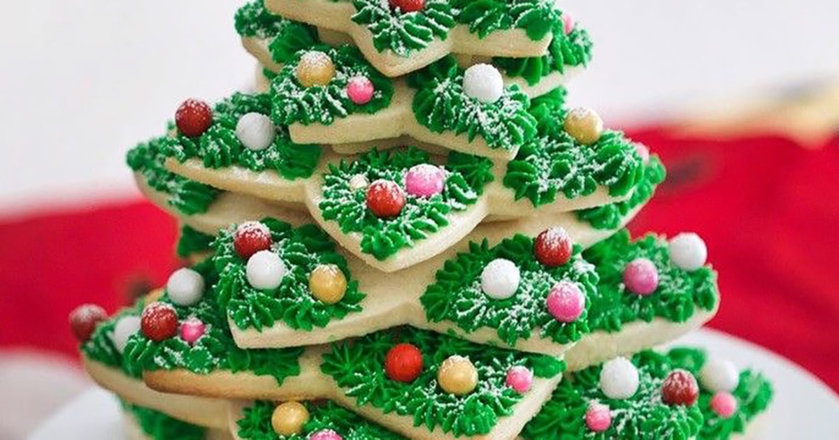 Spiced Cookie Christmas Trees Recipe