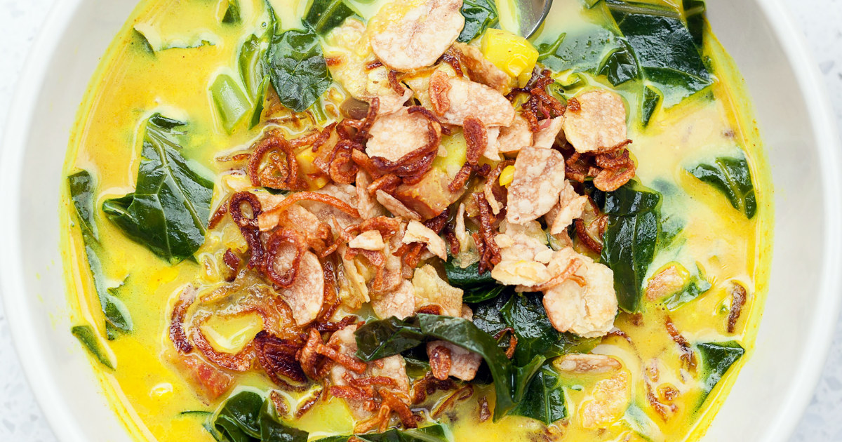 Collard Green Chowder with Ham Recipe