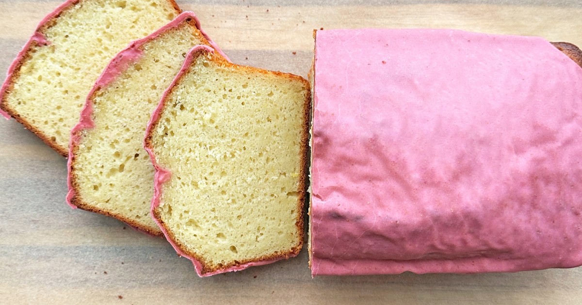 Strawberry Glazed Lemon Loaf Cake Recipe