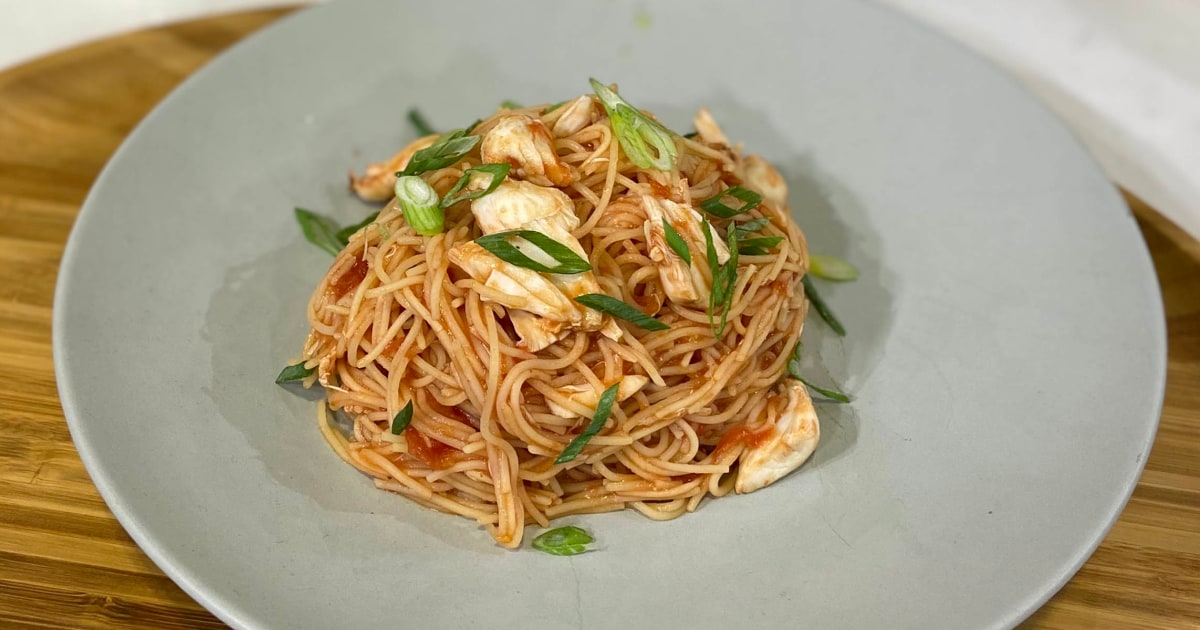Capellini With Spicy Tomato Crab Sauce Recipe