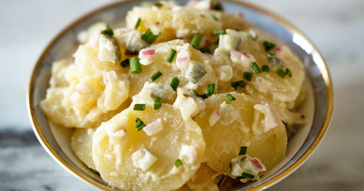 Potato Salad with Chopped Cornichons Recipe