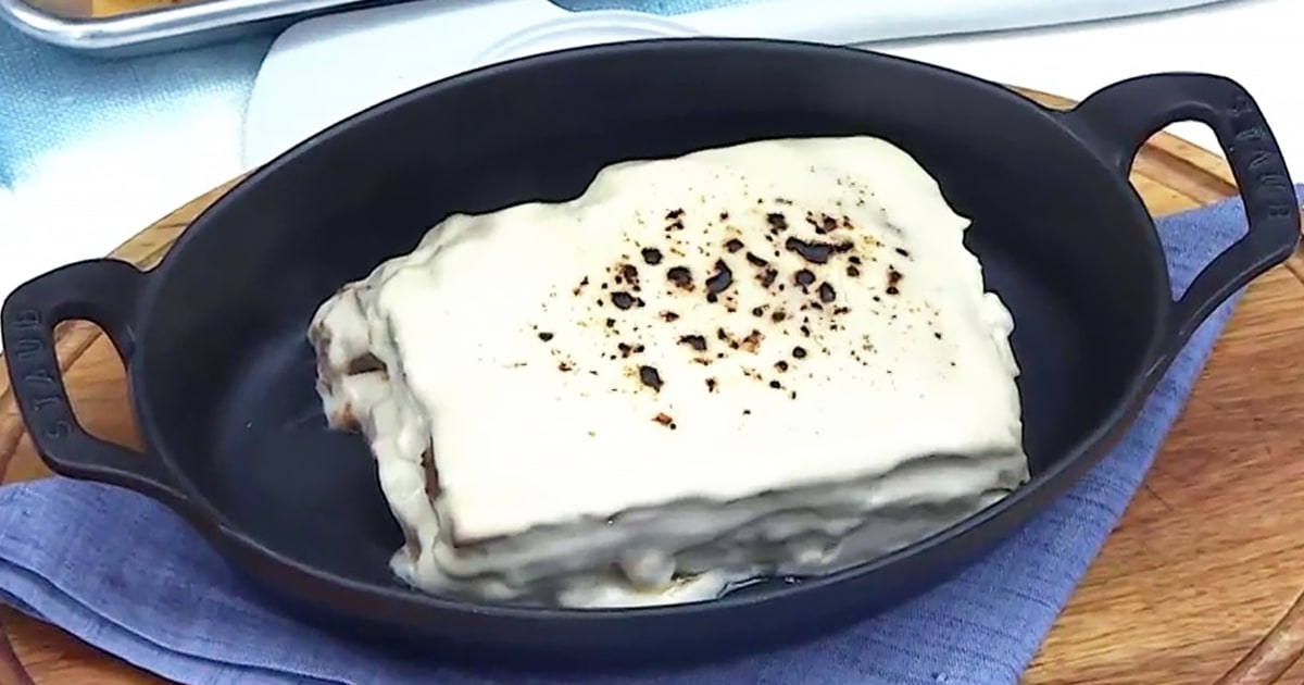 Moussaka with Pommes Maxim