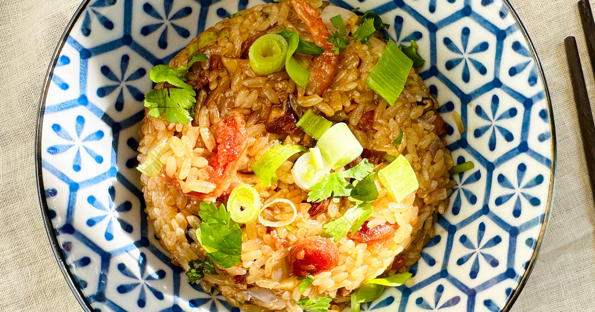 Lo Mai Fan (Sticky Rice with Chinese Sausage)
