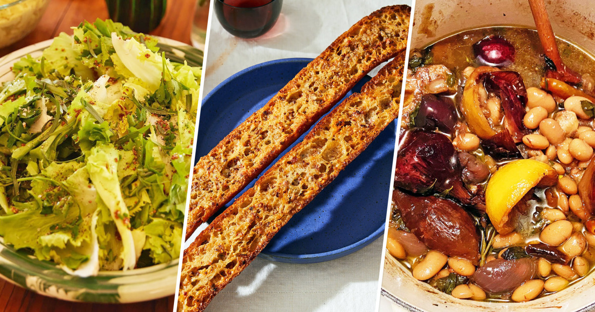 Alison Roman's New Year's Dinner: Brothy Beans, Garlic Bread and Bitter ...