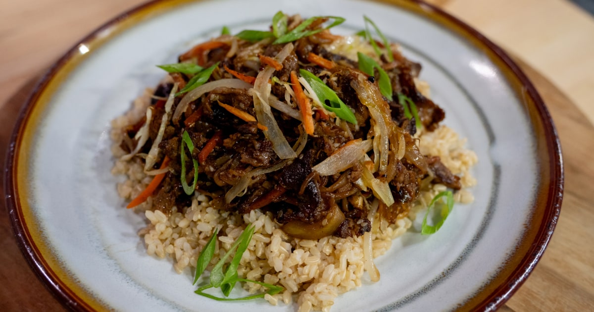 Healthy Mongolian-Style Beef Bowl Recipe
