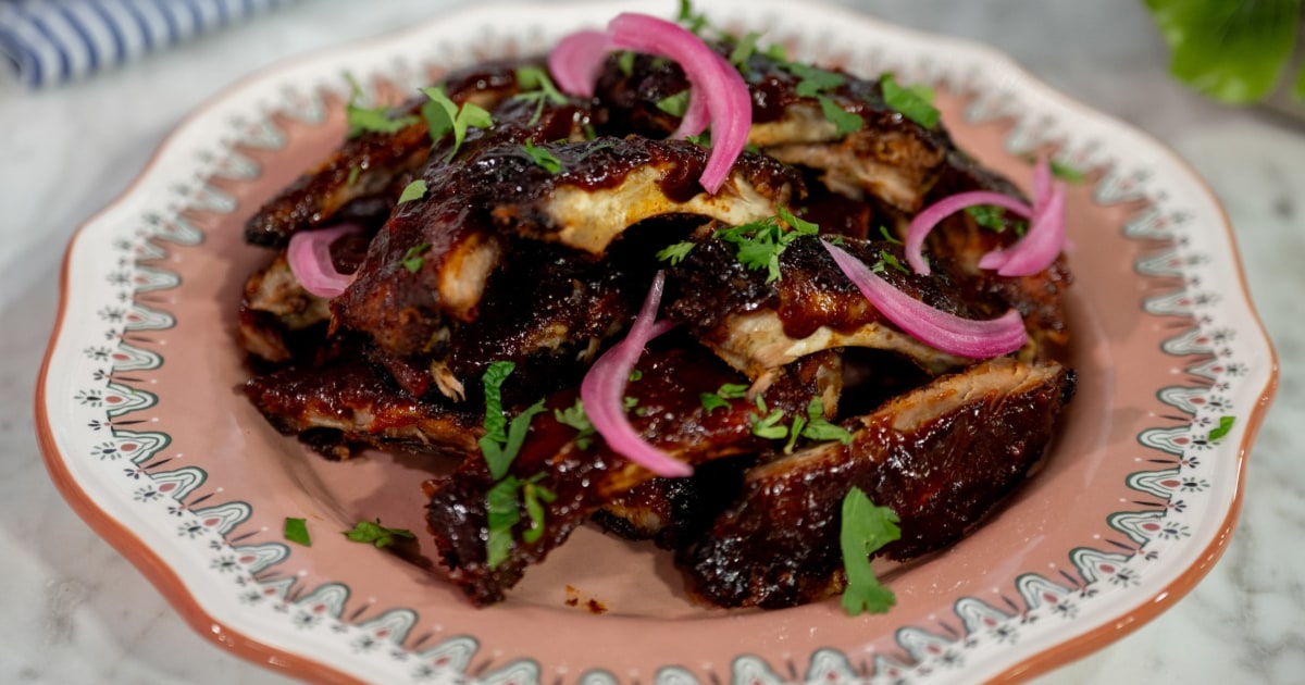 Oven-Baked Baby Back Ribs with Sticky Date Barbecue Sauce